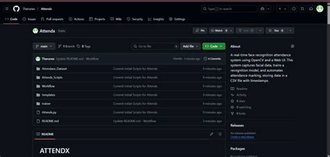Machinelearning Computervision Opencv Python Ai Attendancesystem