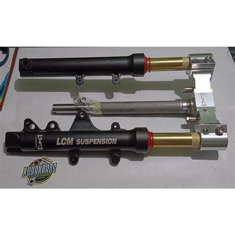 Lcm Front Shock Assembly 31mm With Pre Load Adjuster Aerox V1v2 Shopee Philippines