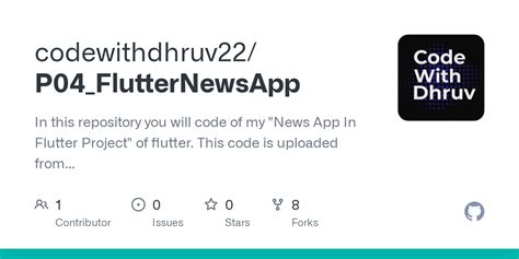Github Codewithdhruv22p04flutternewsapp In This Repository You