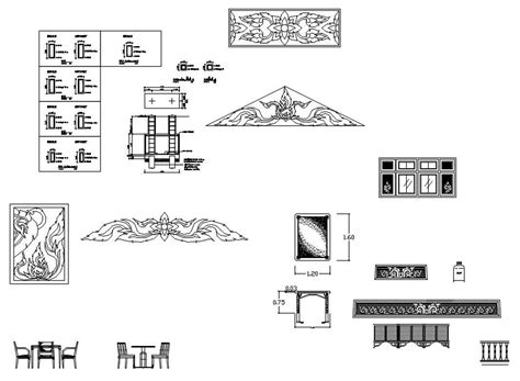 D Design Of Different Blocks In AutoCAD Drawing CAD File Dwg File