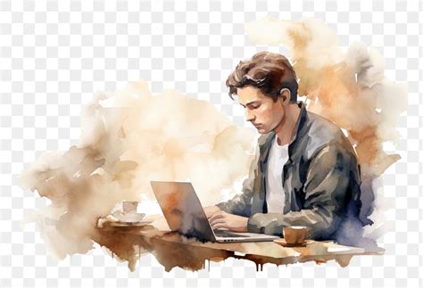 Png Studyroom Computer Sitting Laptop Premium Png Rawpixel