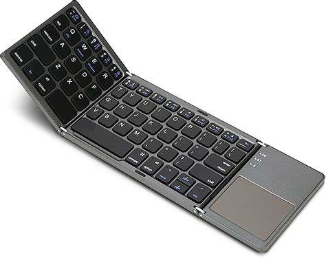 Amazon In Buy RuhZa Foldable Bluetooth Keyboard With Touchpad Compatible With IOS Mak OS