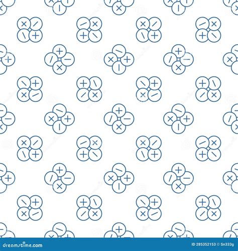 Mathematical Basic Symbols Vector Math Concept Linear Minimal Icon 285352147