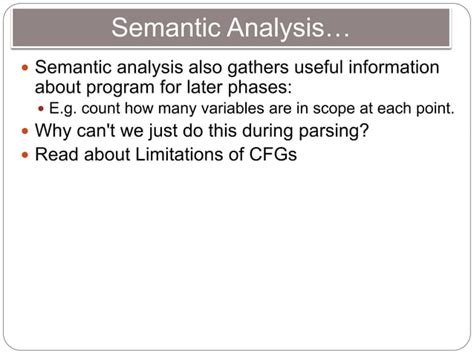 Chapter Semantic Analysis Pptx