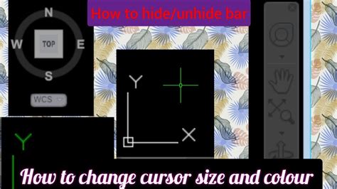 How To Hide Unhide Navigation Barcube Bar And Usc Bar Size Colour Of