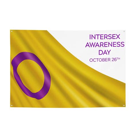 Inter Sex Awareness Day Banner Backdrop Porch Sign 47 X 71 Inches