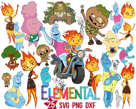 Bundle Disney Elemental Svg Png Boxmediart Svg Cut Files And Designs