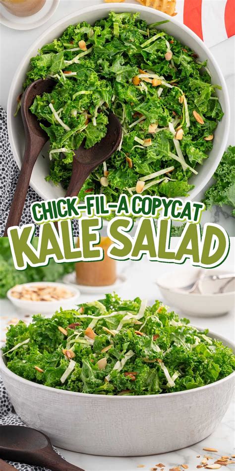 A Fresh And Crunchy Copycat Chick Fil A Kale Salad Made With Curly Kale