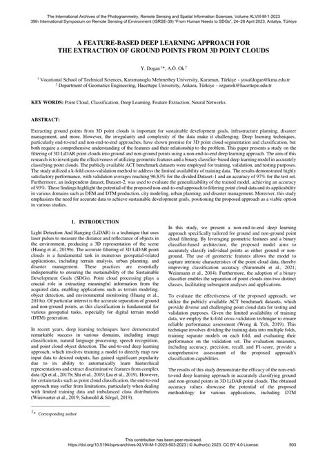 pdf a feature based deep learning approach for the extraction of