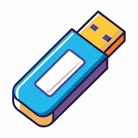 Usb Flash Drive Vector Design Portable Data Storage Illustration Premium Ai Generated Vector