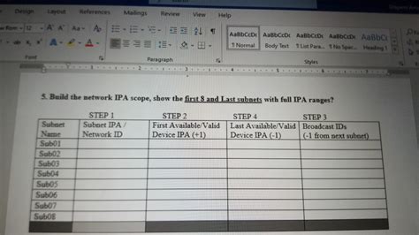 Name See Subnetting Lecture Notes For Additional Help