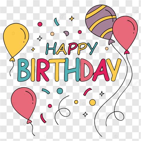 생일 축하해 많이 행복해 생일 축하 해요 생일 축하 풍선 생일 축하 노래 Png 일러스트 및 이미지 에 대한 무료 다운로드 Pngtree
