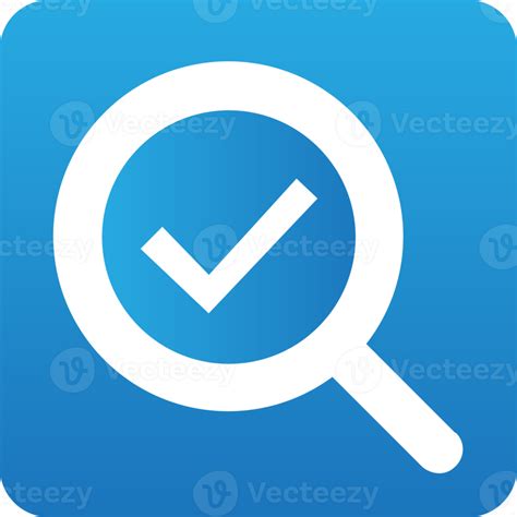 Checkmark Search Gradient Icon 15130497 Png