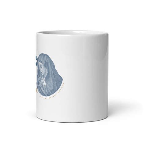 Mary Immaculata White Glossy Mug Little With Great Love