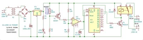 Simple Automatic Bathroom Light Circuit Mr Engineering