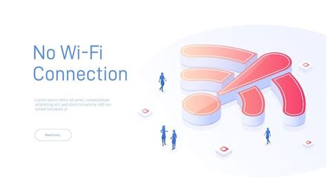 사용 가능한 Wifi 범위가 없거나 Wi Fi 제한 구역 개념 Wi Fi 아이콘 위에 적십자 표시 핫스팟 액세스 프리미엄 벡터