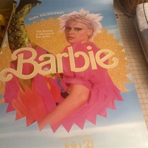 New Original Barbie Movie Poster Kate Mckinnon 27x40 4668538847