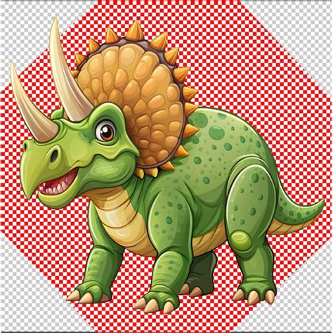 Premium Psd Triceratops Dinosaur
