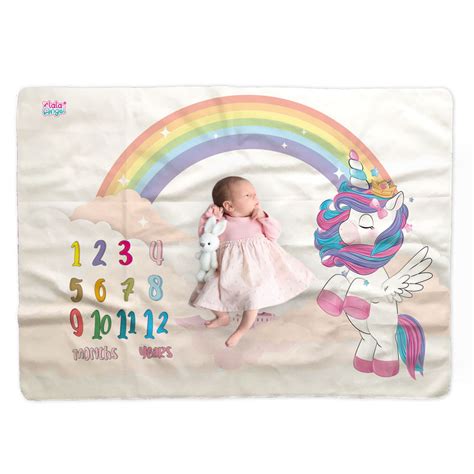 قیمت و خرید زیرانداز عکاسی ماهگرد کودک لالاآنجل مدل یونیکورن