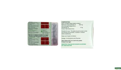 Buy Gluconorm G 4mg 15 Tablets Online At Best Prices Wellness Forever