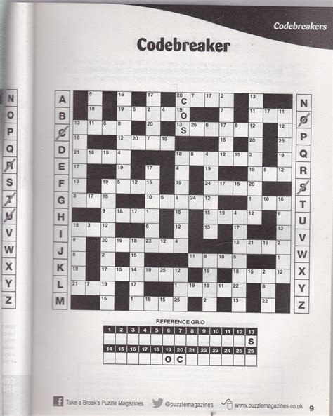 Take A Breaks Codewords Codebreakers Puzzle Book Magazine Issue 8