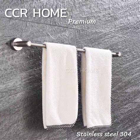 ราวแขวนผ้าสแตนเลส 304 แท้ พร้อมส่งจากไทย Ccrhome Shopee Thailand