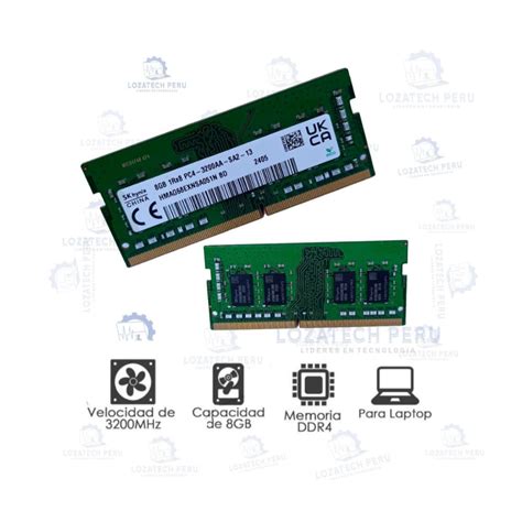 Memoria Ram Ddr4 8gb 3200hz Sk Hynix V Oechsle Pe Oechsle