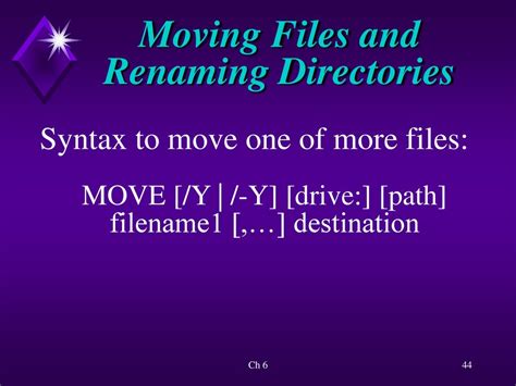 chapter 6 using del ren move and rd s ch ppt download