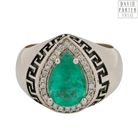 Mens Custom 246ct Brazilian Emerald Ring Rmensfashionadvice