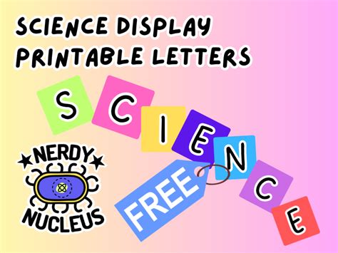 Science Display Letters Teaching Resources