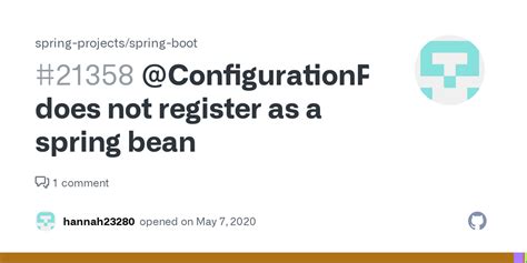 Configurationproperties Does Not Register As A Spring Bean · Issue