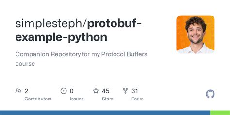 Github Simplestephprotobuf Example Python Companion Repository For
