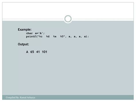 Input Output Management In C Programming Pptx