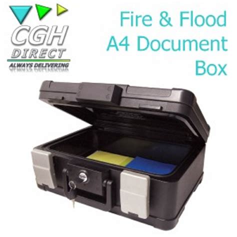 A4 DOCUMENT WATERPROOF FIREPROOF FILING CASE SAFE SECURITY BOX FREE P P EBay