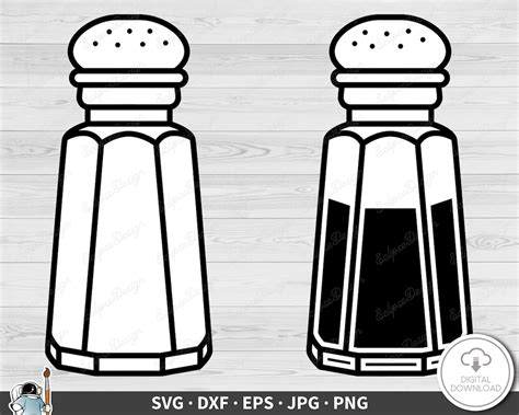 Salt And Pepper Clipart Black And White