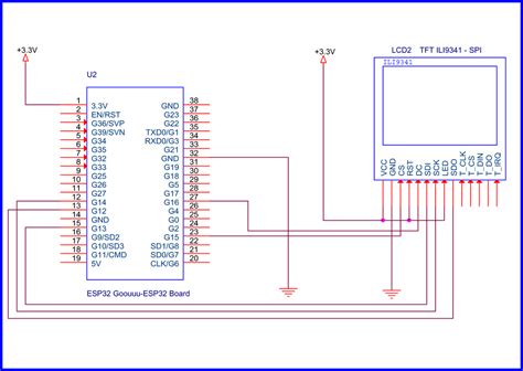 bugworkshop 甲蟲工作室 diy esp32：esp32 ili9341 2 4吋 spi tft lcd 液晶屏電路（十三）