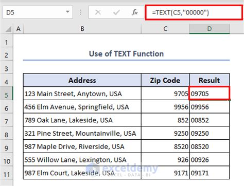 Zip Code In Excel Insert Display Format Remove ExcelDemy