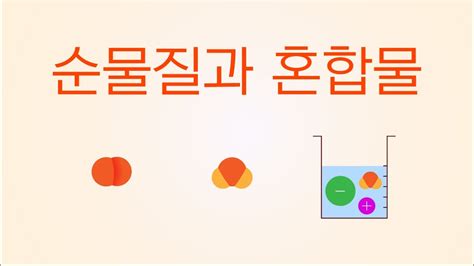 제12화 순물질과 혼합물 C05 Youtube