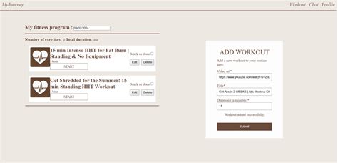 Github Haingo Razmyjourney Workout Management Application Built With Typescript Reactjs