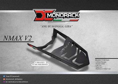 Topbox Bracket For Nmax V1 Dcmonorack Lazada Ph