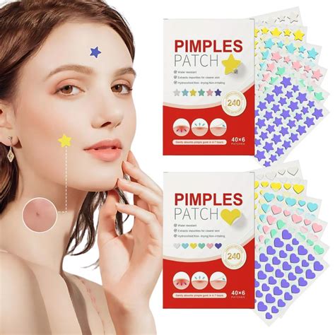 240 Pcs Cute Colorful Pimple Patches Vernier Store