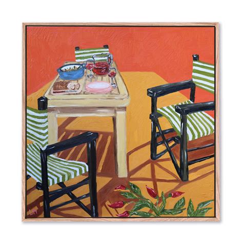 Dinner Outside Libby Haines Art