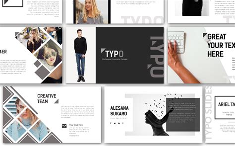 Typo Creative Minimal PowerPoint Template