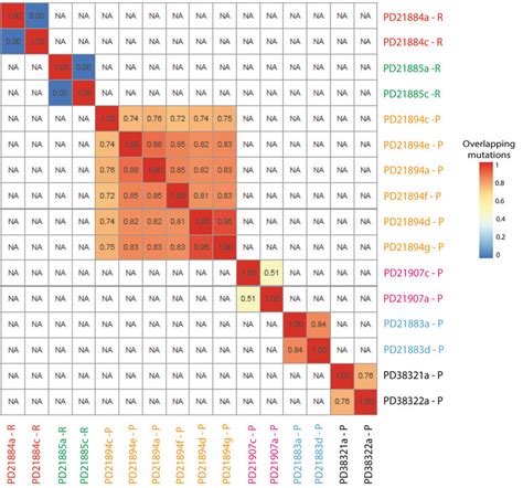 subclonal mutational structure in progressive and regressive cis