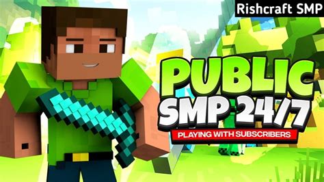 Minecraft But Anyone Can Join My Smp Javabedrockpe 247 Youtube