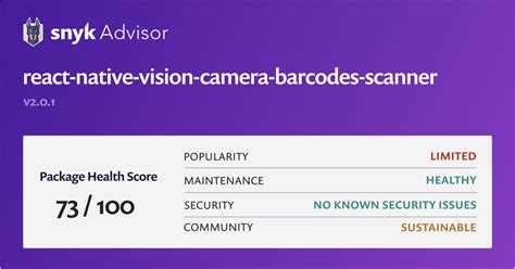 React Native Vision Camera Barcodes Scanner Npm Package Snyk