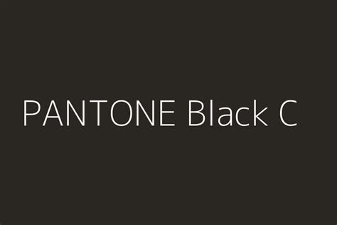 Pantone Black C Color Hex Code