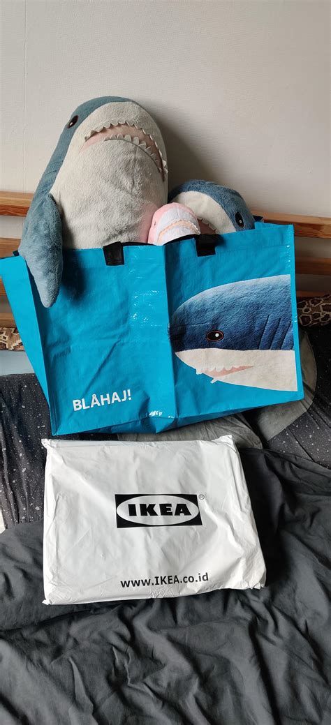 Yayyy finally our Blåhaj bags have arrived from Indonesia : r/BLAHAJ