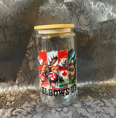 Elbows Up Libbey Glass Handmadesask