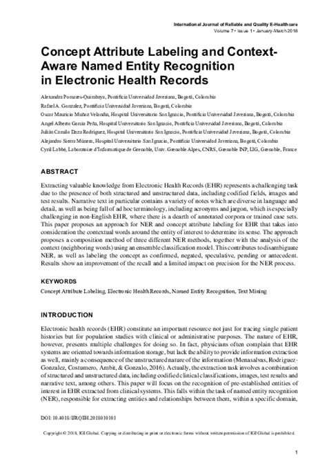 Pdf Concept Attribute Labeling And Context Aware Named Entity